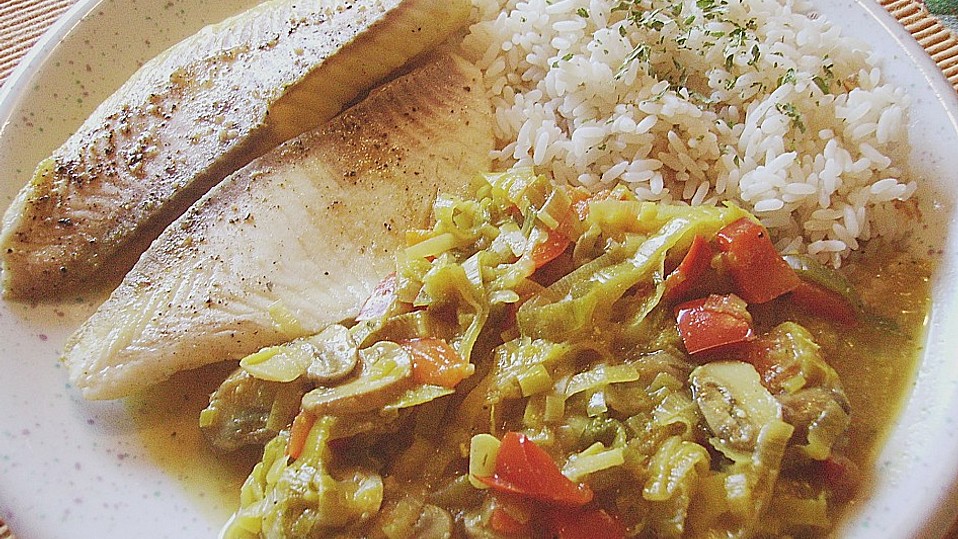 Rotbarsch mit Currygemüse von Gaby3