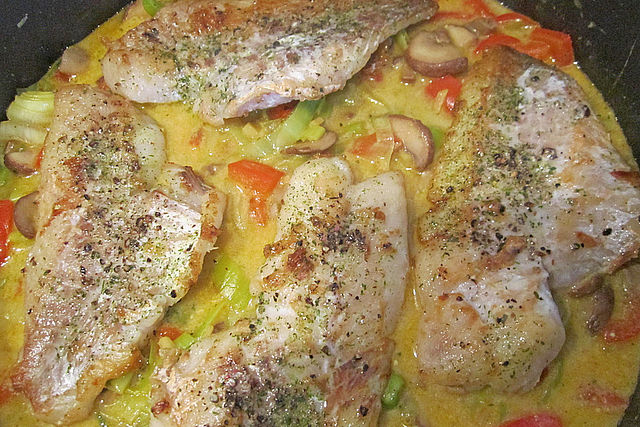 Rotbarsch mit Currygemüse von Gaby3