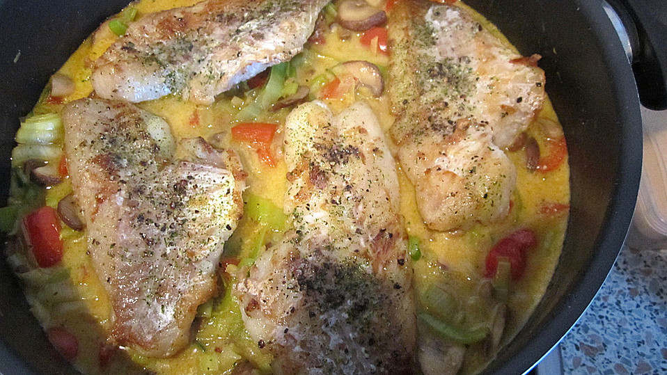 Rotbarsch mit Currygemüse von Gaby3