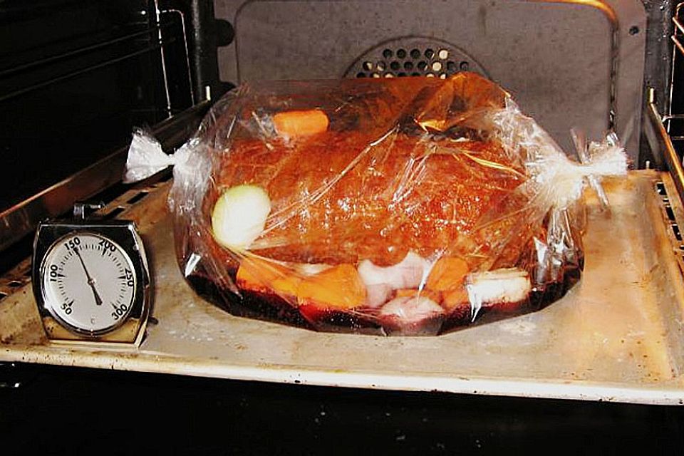 Erstaunlich Spiessbraten Im Bratschlauch Fotos