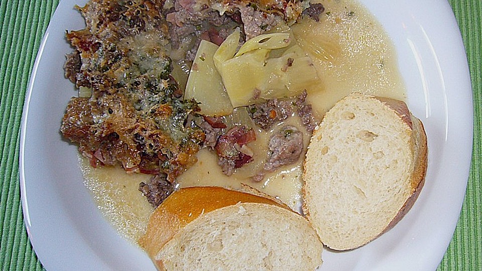 Fenchel mit Hackfleischkruste von Roggenfreundin