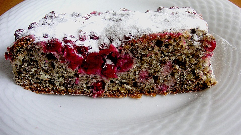 Mohnkuchen mit Johannisbeeren von Kimble