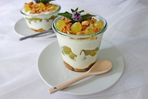 Amarettini Dessert Mit Quark