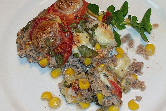 Hackfleisch - Pizza mit Mozzarella von Angroma