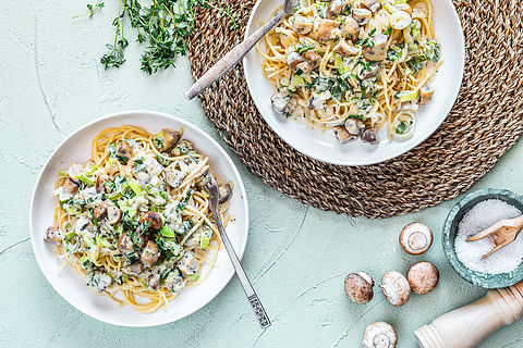 Champignon-Spaghetti von Nadisha