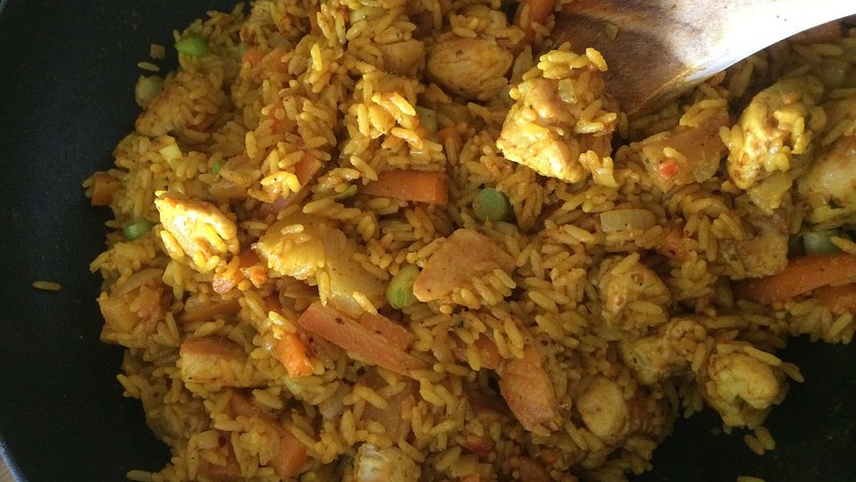 Curry - Risotto mit Huhn von lieschen111