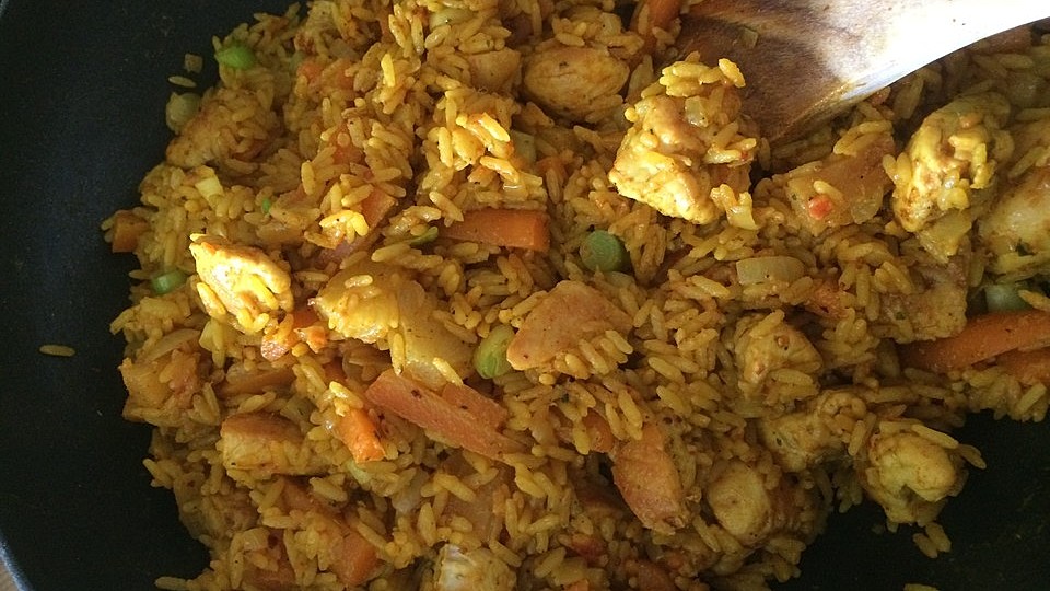 Curry - Risotto mit Huhn von lieschen111