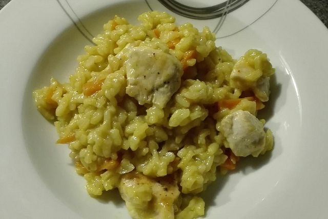 Curry - Risotto mit Huhn von lieschen111