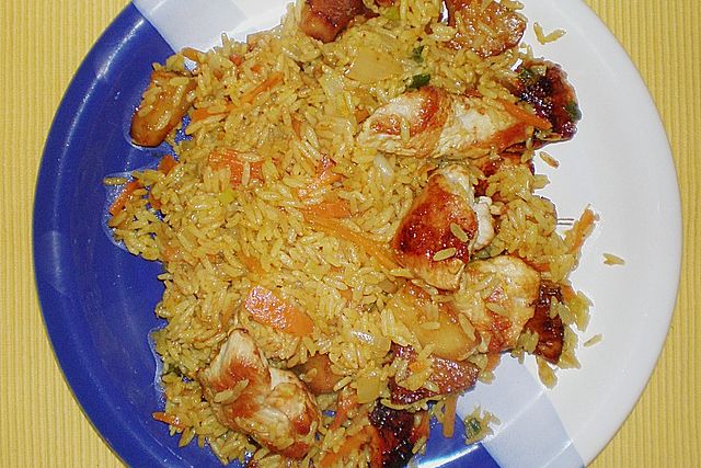 Curry - Risotto mit Huhn von lieschen111