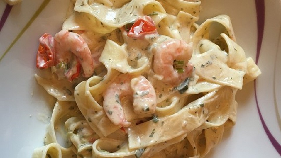 Scampi in Knoblauch - Schmand - Creme von evalima