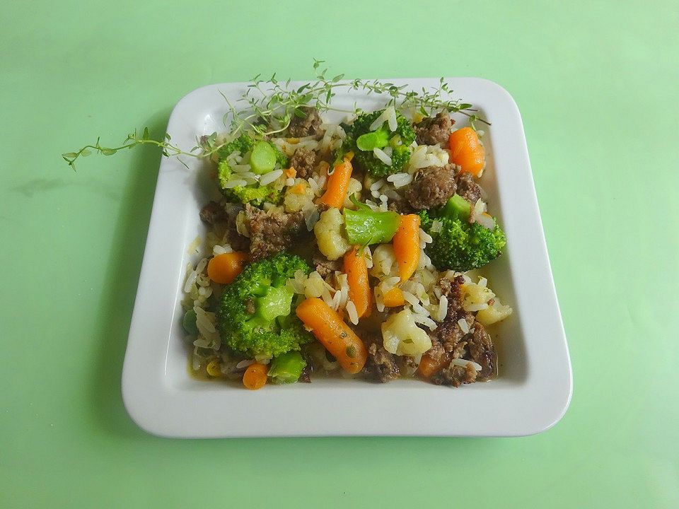 Hack - Reis - Pfanne indisch von instinct| Chefkoch