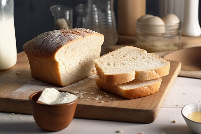 Goldener Toast - Rezept Toastbrot selber backen