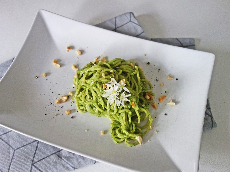 Spaghetti mit Pesto von heimwerkerkönig| Chefkoch