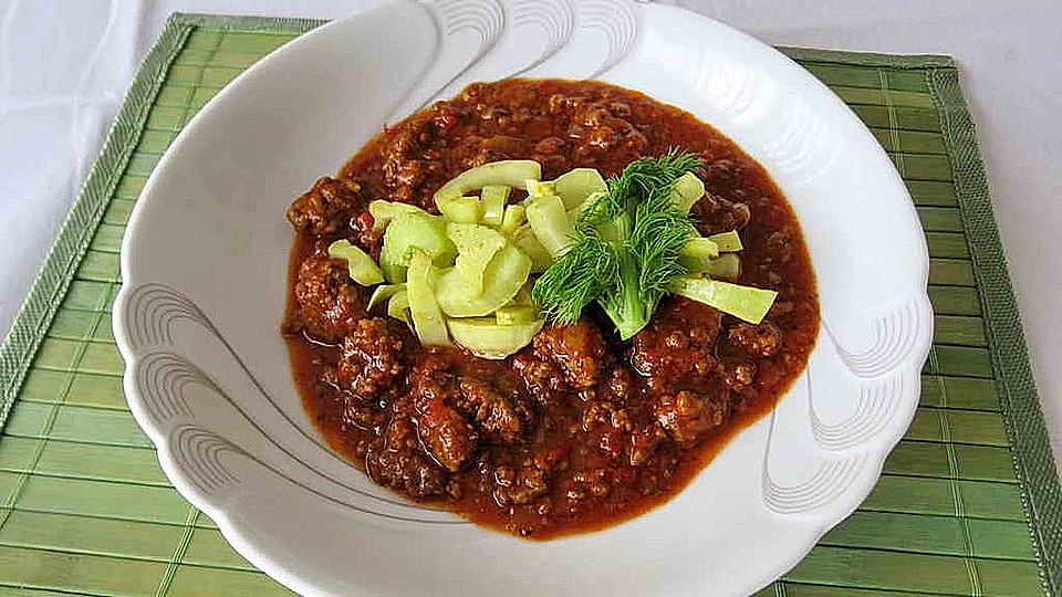 Fenchel-Hack-Tomaten-Sauce von Schwarzteetrinkerin