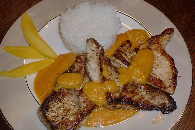 Zackenbarsch mit Mangosauce von slchrissy| Chefkoch